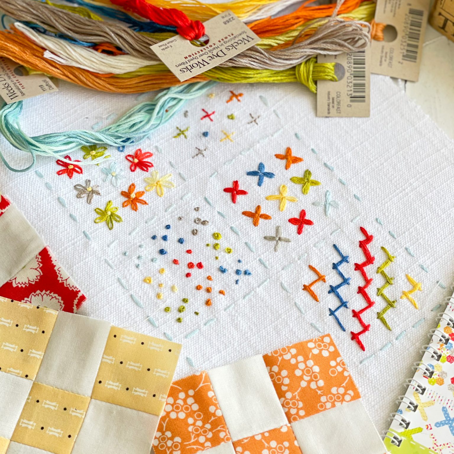 Embroidery Sew Along: Block #5 | Fresh Figs