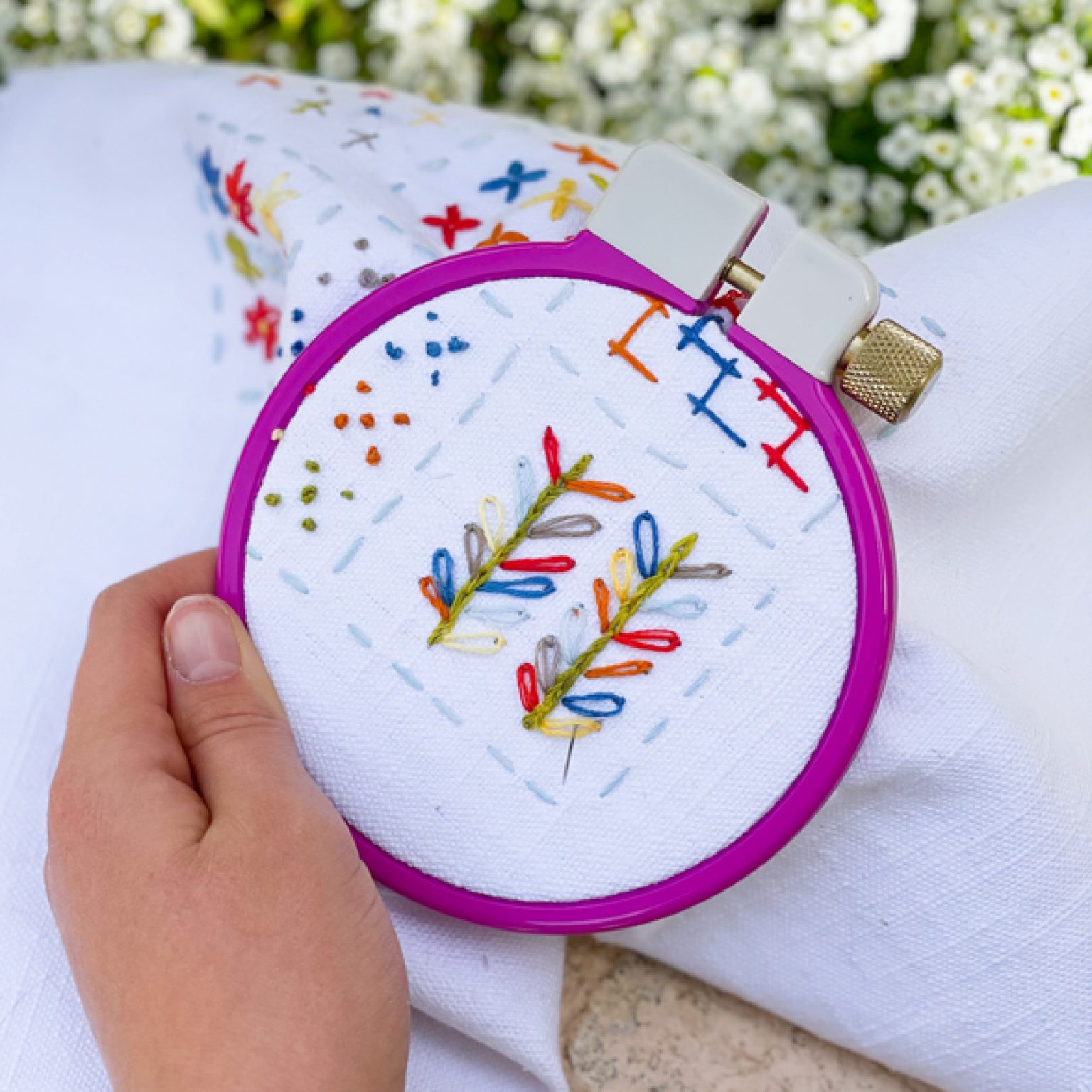 Embroidery Sew Along: Block #6 | Fresh Figs