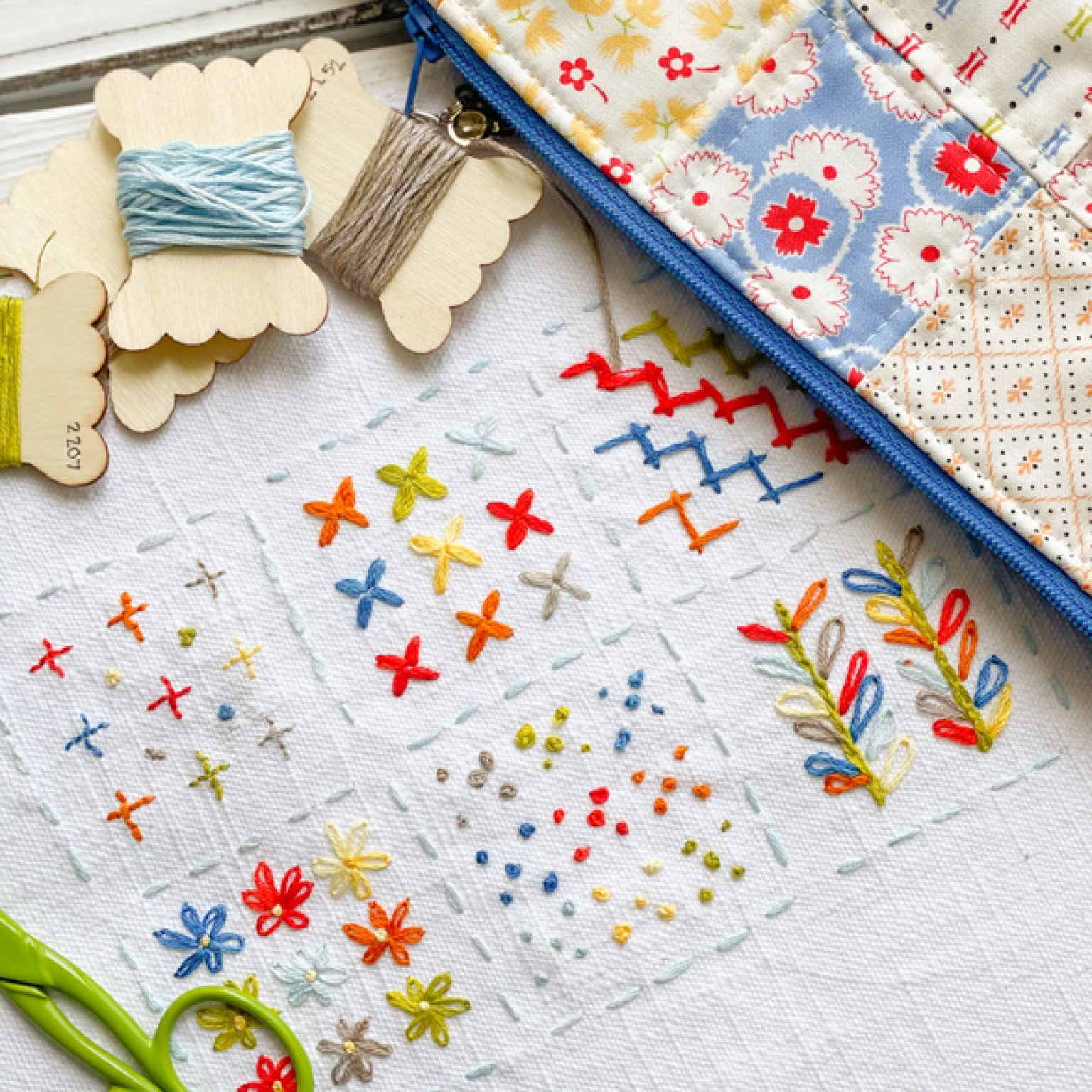 Embroidery Sew Along: Block #6 | Fresh Figs