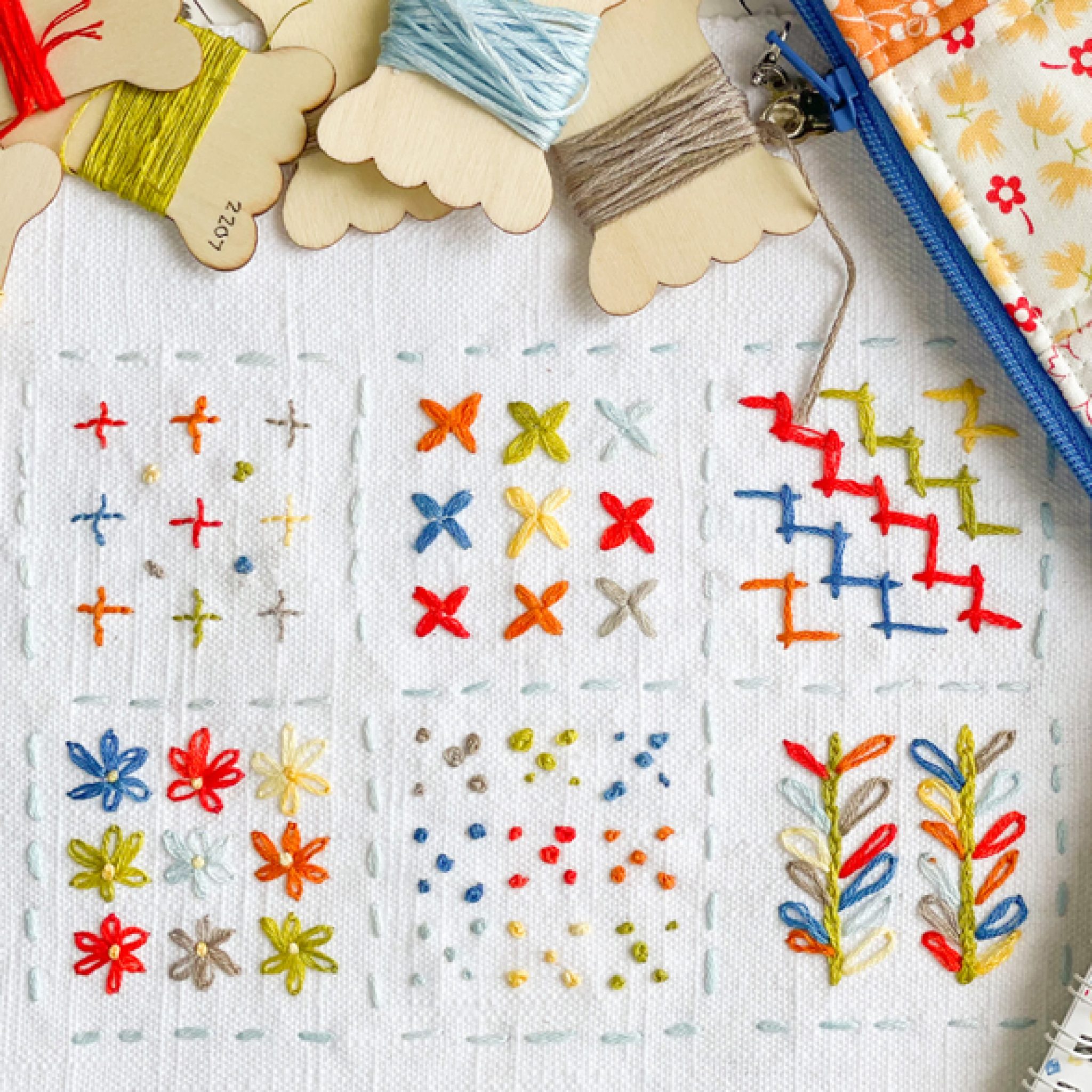 Embroidery Sew Along: Block #6 | Fresh Figs