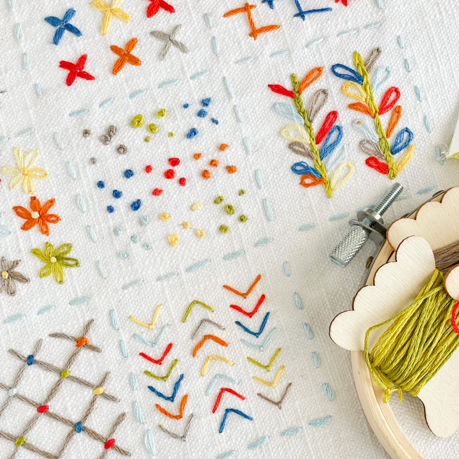 Embroidery Sampler: Block #8 | Fresh Figs