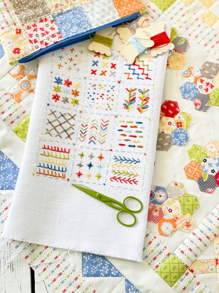 Embroidery Sampler: Block #12 | Fresh Figs