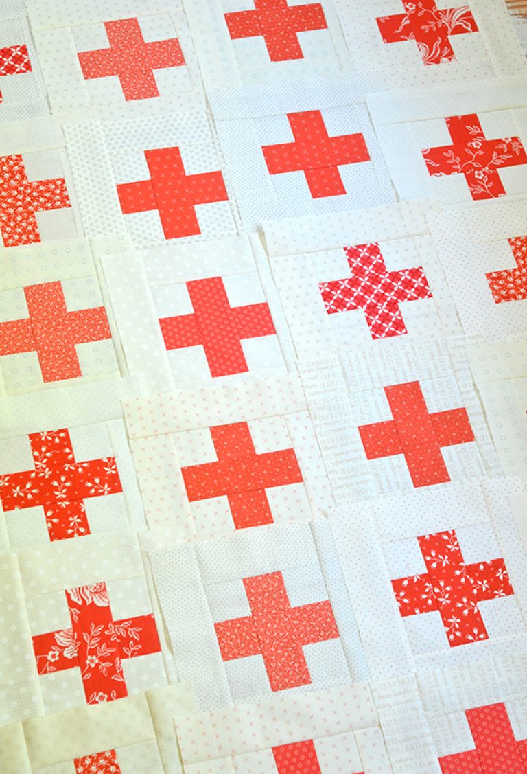 VINTAGE RED CROSS SEW ALONG UPDATE | Fresh Figs
