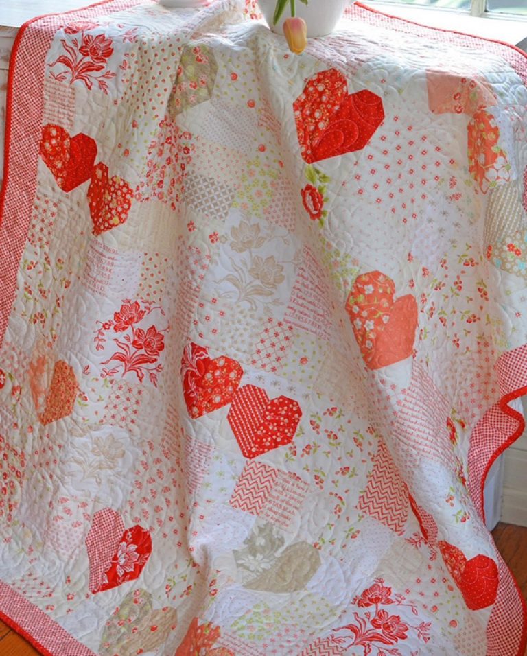 VALENTINES DAY QUILT PROJECT “ROUND-UP” | Fresh Figs