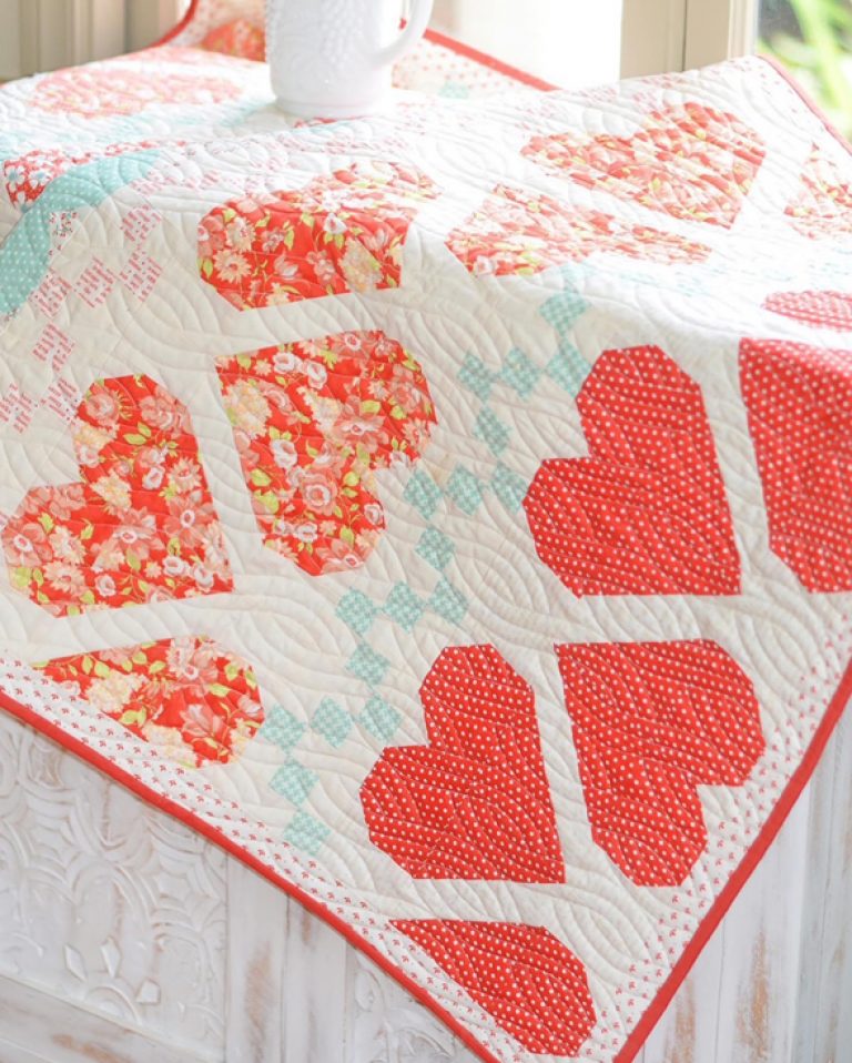 VALENTINES DAY QUILT PROJECT “ROUND-UP” | Fresh Figs