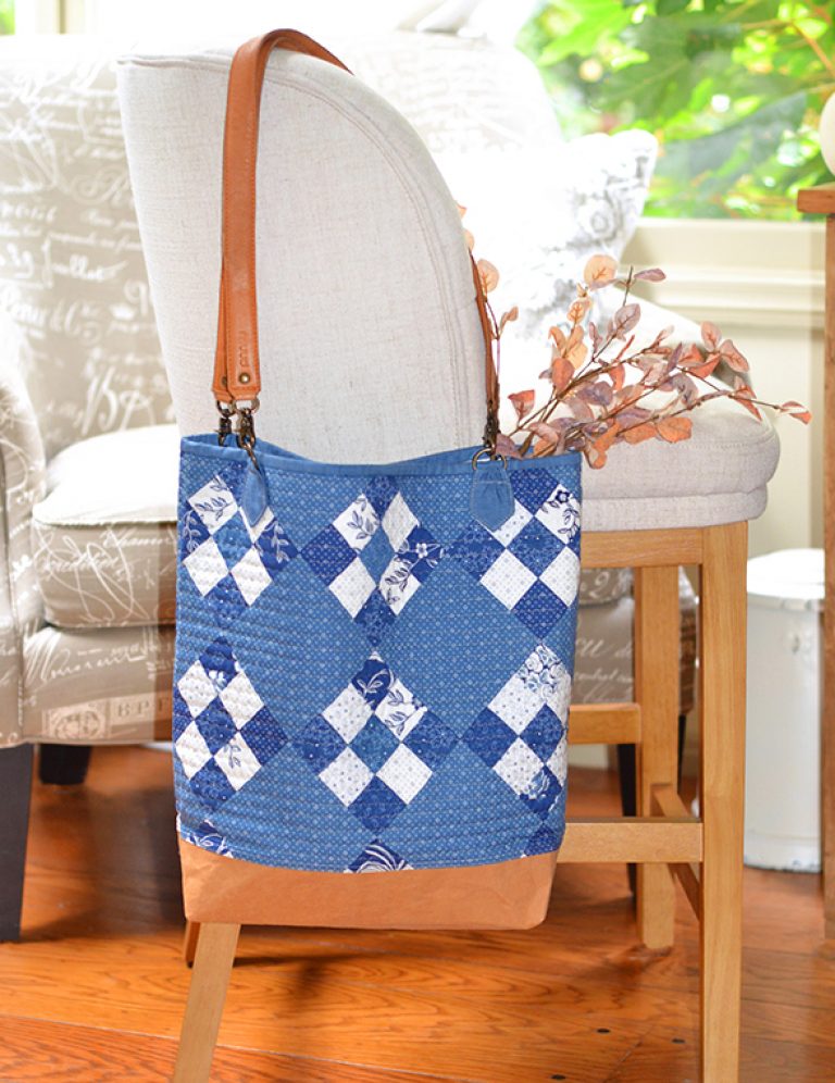 PATTERN SHOWCASE: DENIM PATCHWORK TOTE | Fresh Figs