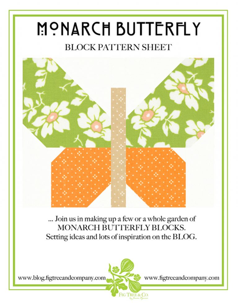 *NEW* PATTERN SHEET: MONARCH BUTTERFLY | Fresh Figs