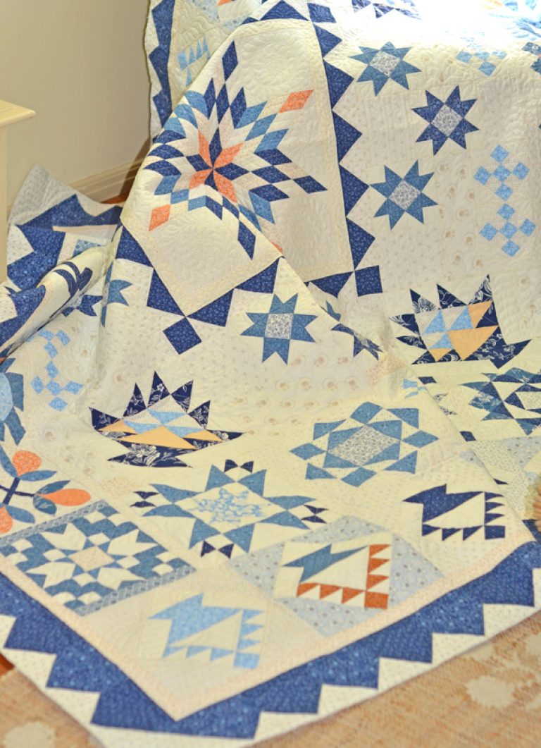 STONEWASHED SUNSET BLOCK-OF-THE-MONTH FULL QUILT REVEAL | Fresh Figs
