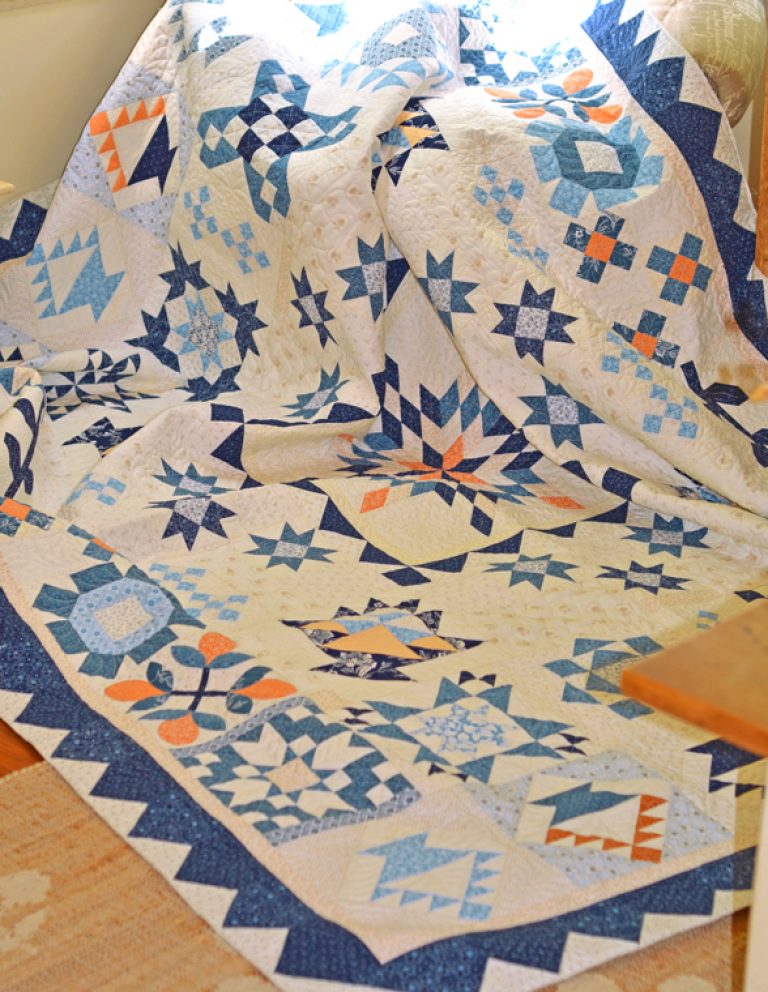 STONEWASHED SUNSET BLOCK-OF-THE-MONTH FULL QUILT REVEAL | Fresh Figs